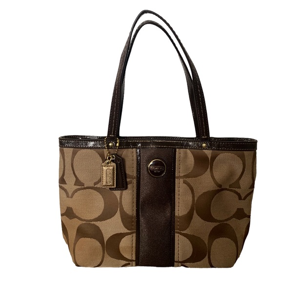 Coach | Bags | Coach Signature Logo Handbag | Poshmark